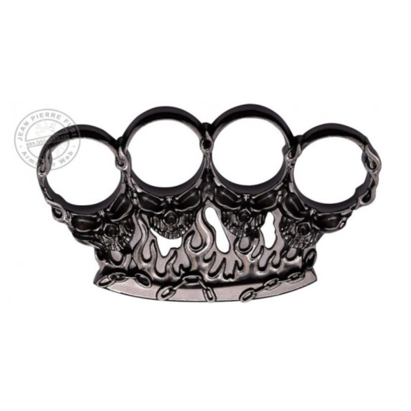 Poing Américain Flammes : Métal